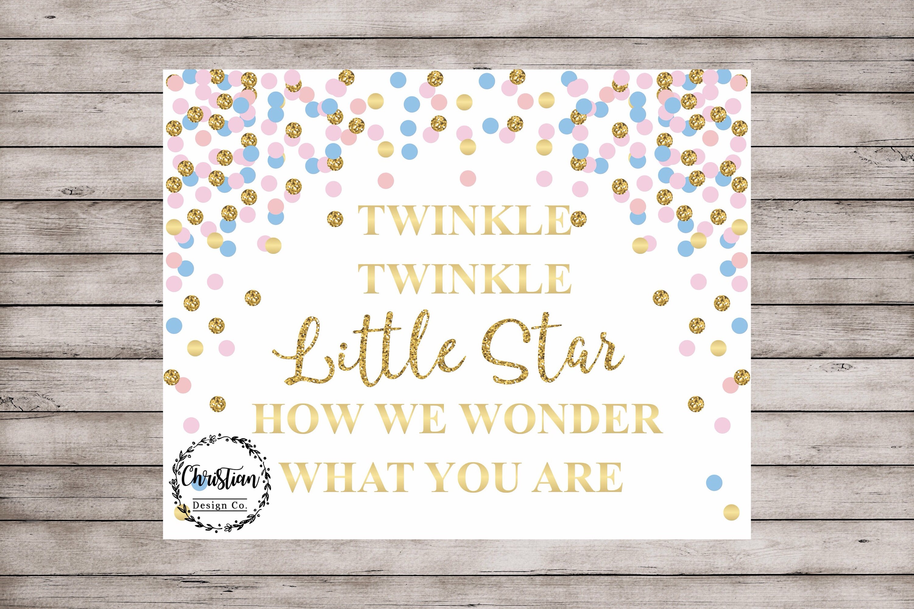 Twinkle Little Star Twinkle Twinkle Sign Twinkle Baby | Etsy