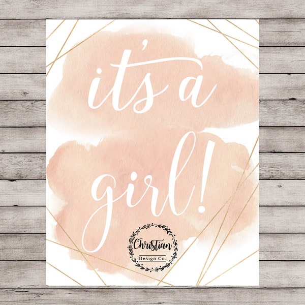 Its a Girl Printable - Etsy