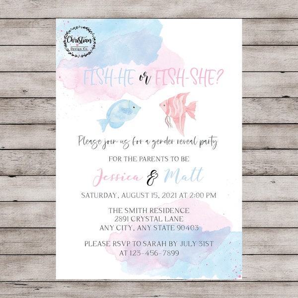 Gender Reveal Fishing - Etsy