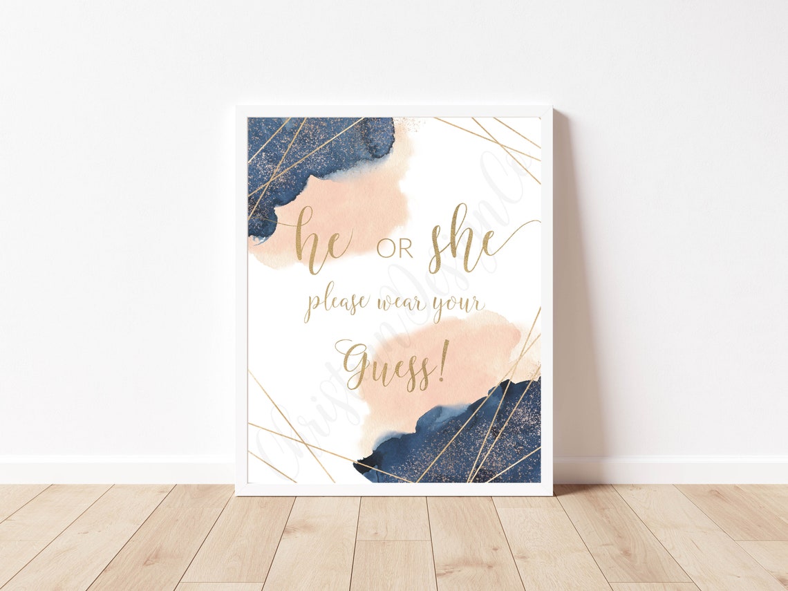 Boy or Girl Sign Gender Reveal Decorations Gender Reveal - Etsy