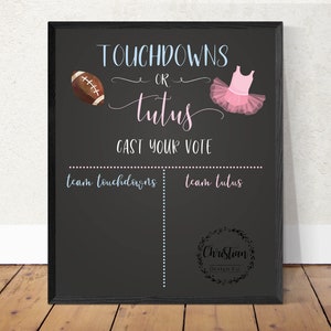 Touchdowns or Tutus, Gender Reveal Ideas, Touchdown or Tutu, Tutus and ...