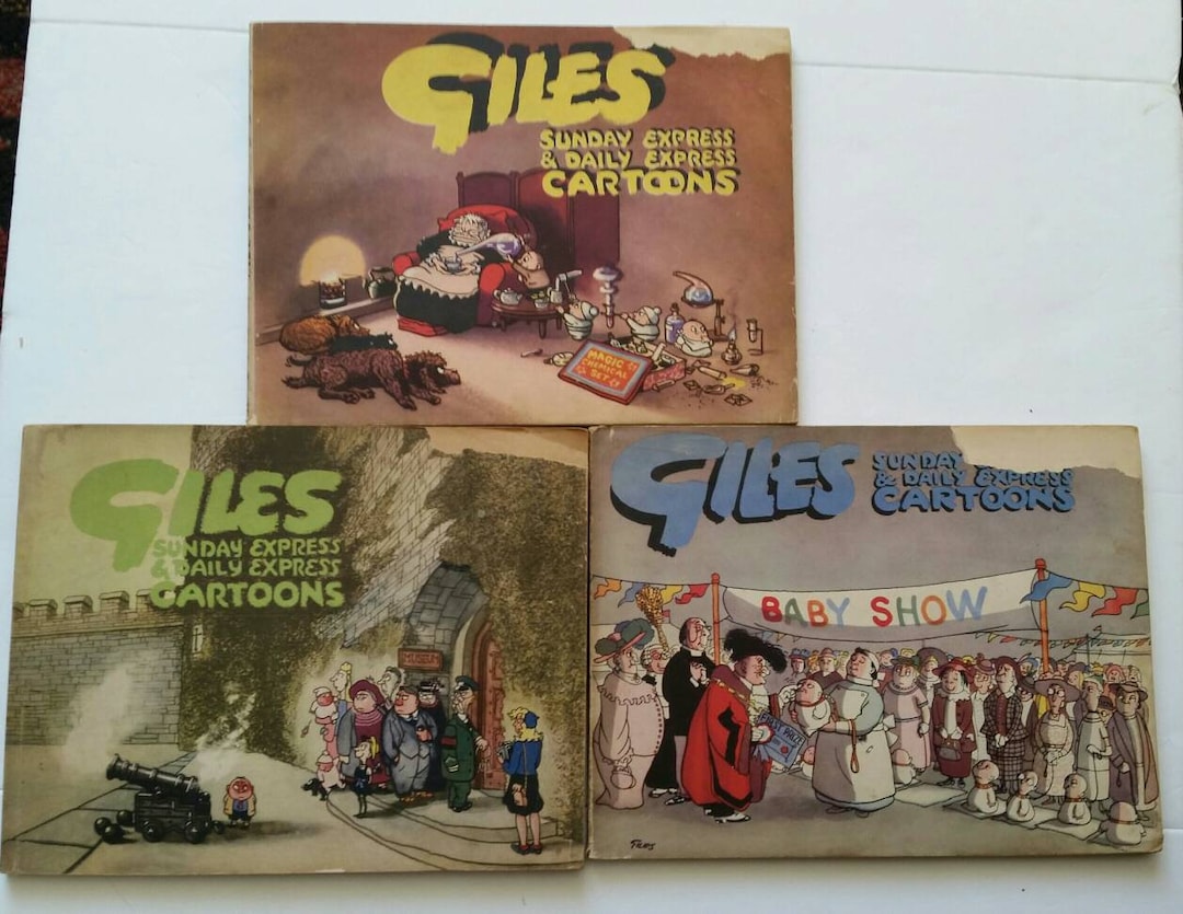 Giles Cartoons Sunday Express and Daily Express Cartoons - Etsy