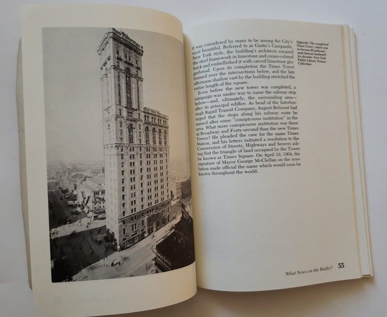Times Square : A Pictorial History Jill Stone 1982 Paperback - Etsy