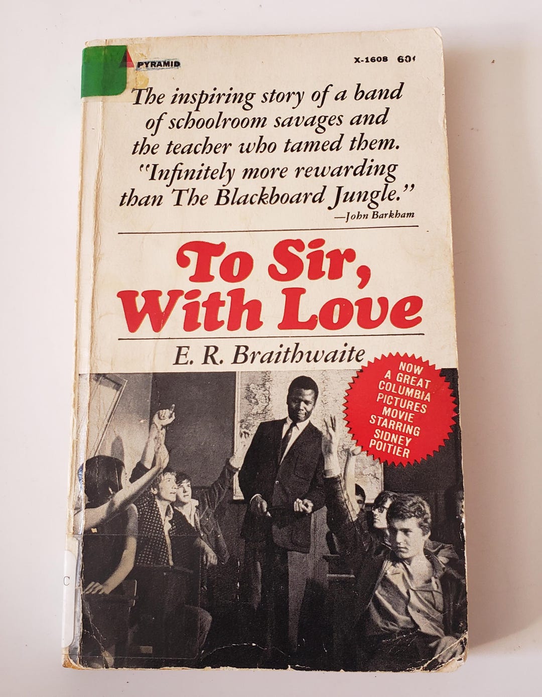 To Sir, With Love, E.R. Braithwaite, 1968 Pb - Etsy