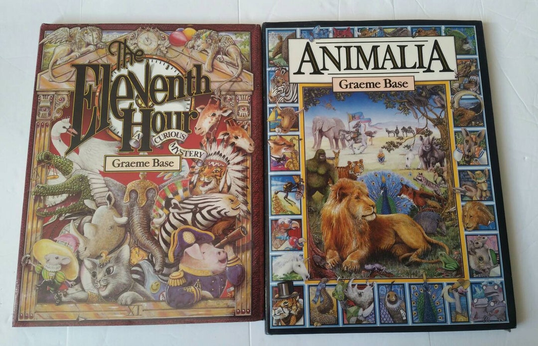 Lot of 2 Graeme Base Books, the Eleventh Hour 1988 and Animalia 1987 - Etsy