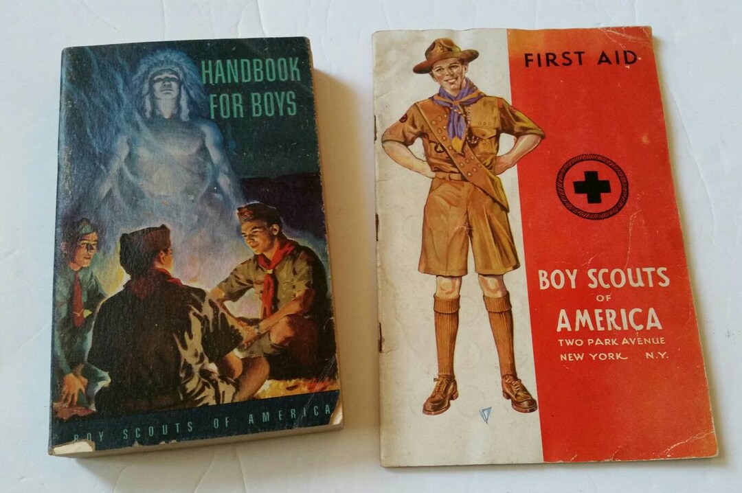 Hand Book for Boys, Boy Scouts of America 1950 and First Aid for Boy ...