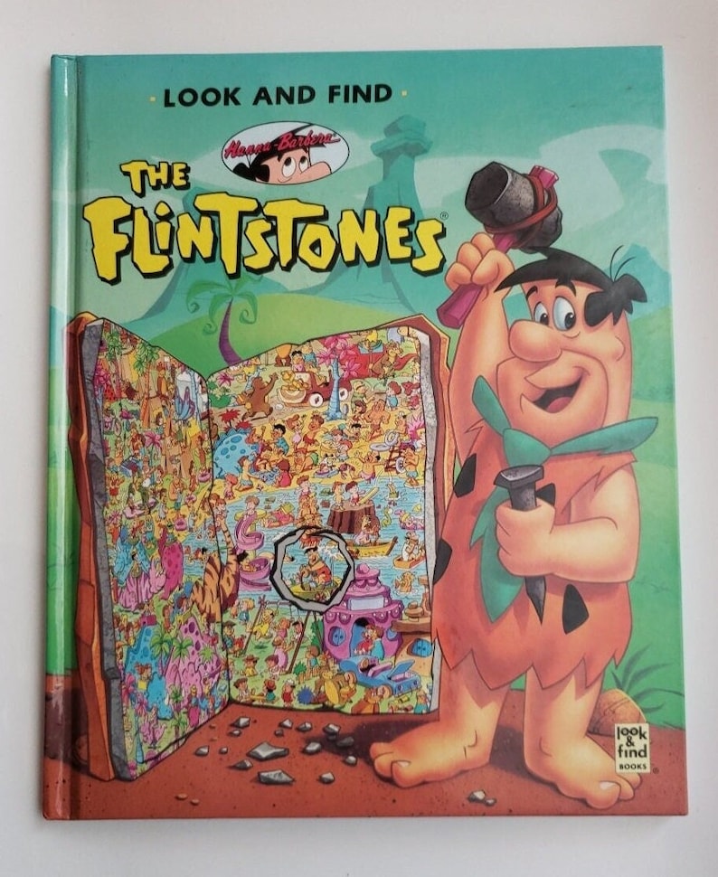 Look and Find the Flintstones Cartoons 1995 Fred & Wilma, HC - Etsy