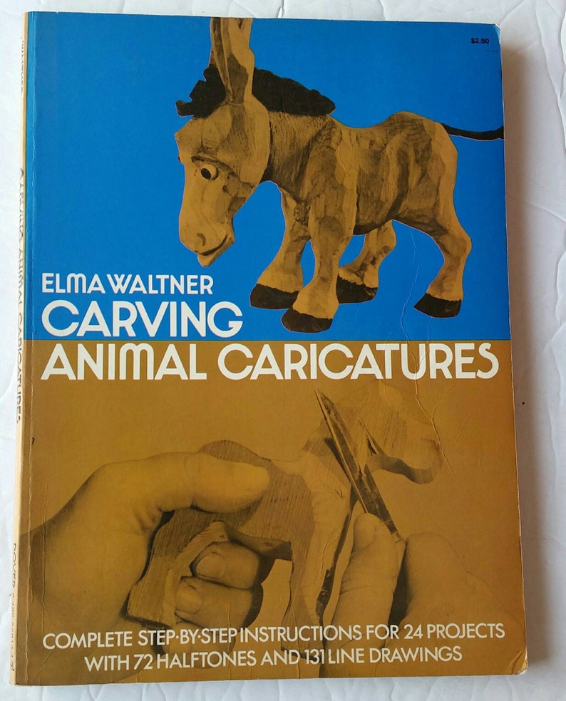 Carving Animal Caricatures by Elma Waltner, 1972 - Etsy