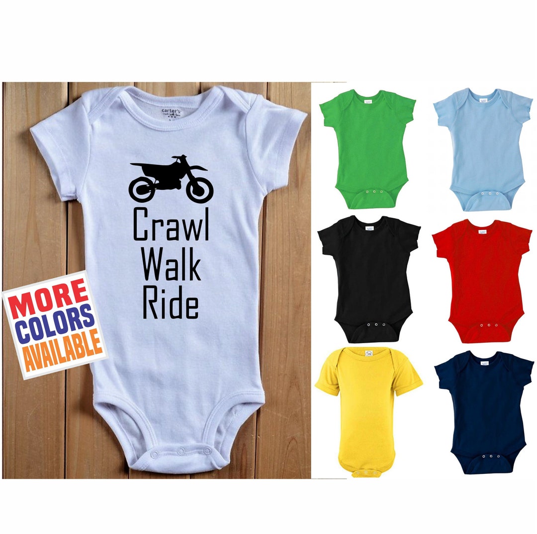 Crawl Walk RIDE Baby ONESIES ® One Piece Shirt Tee Bodysuit - Etsy