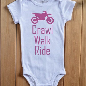 Crawl Walk RIDE Baby ONESIES ® One Piece Shirt Tee Bodysuit | Etsy