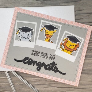 Custom Handmade Congratulation Graduate Lawn Fawn Critters - Etsy