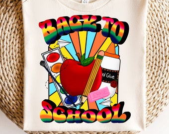 Back to School Png School Apple Frame Printable Sublimation - Etsy