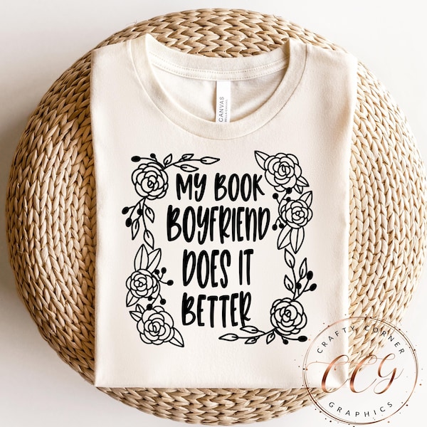 Book Boyfriend Svg - Etsy