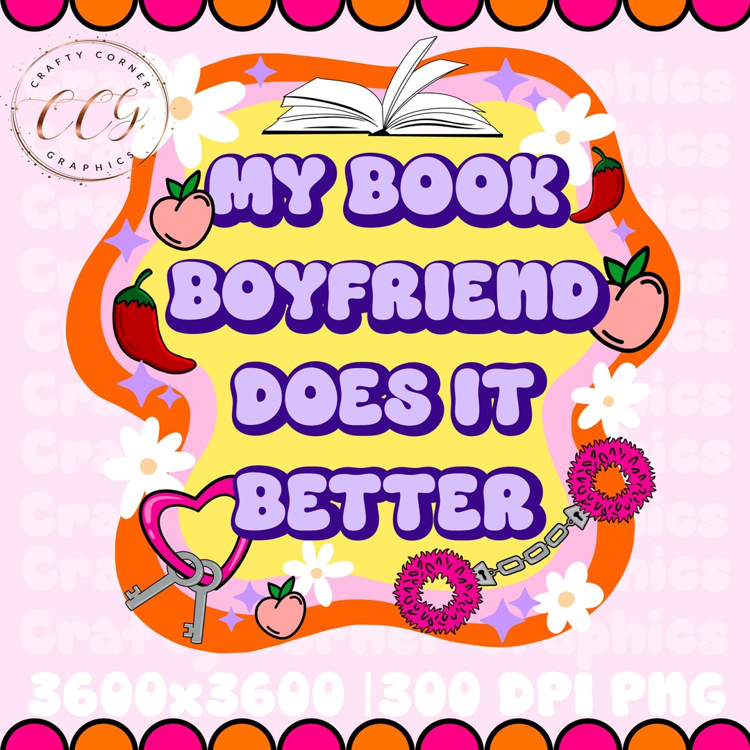 Book Boyfriend Png-kindle Sticker-smutty Book Design-trendy Png Designs ...
