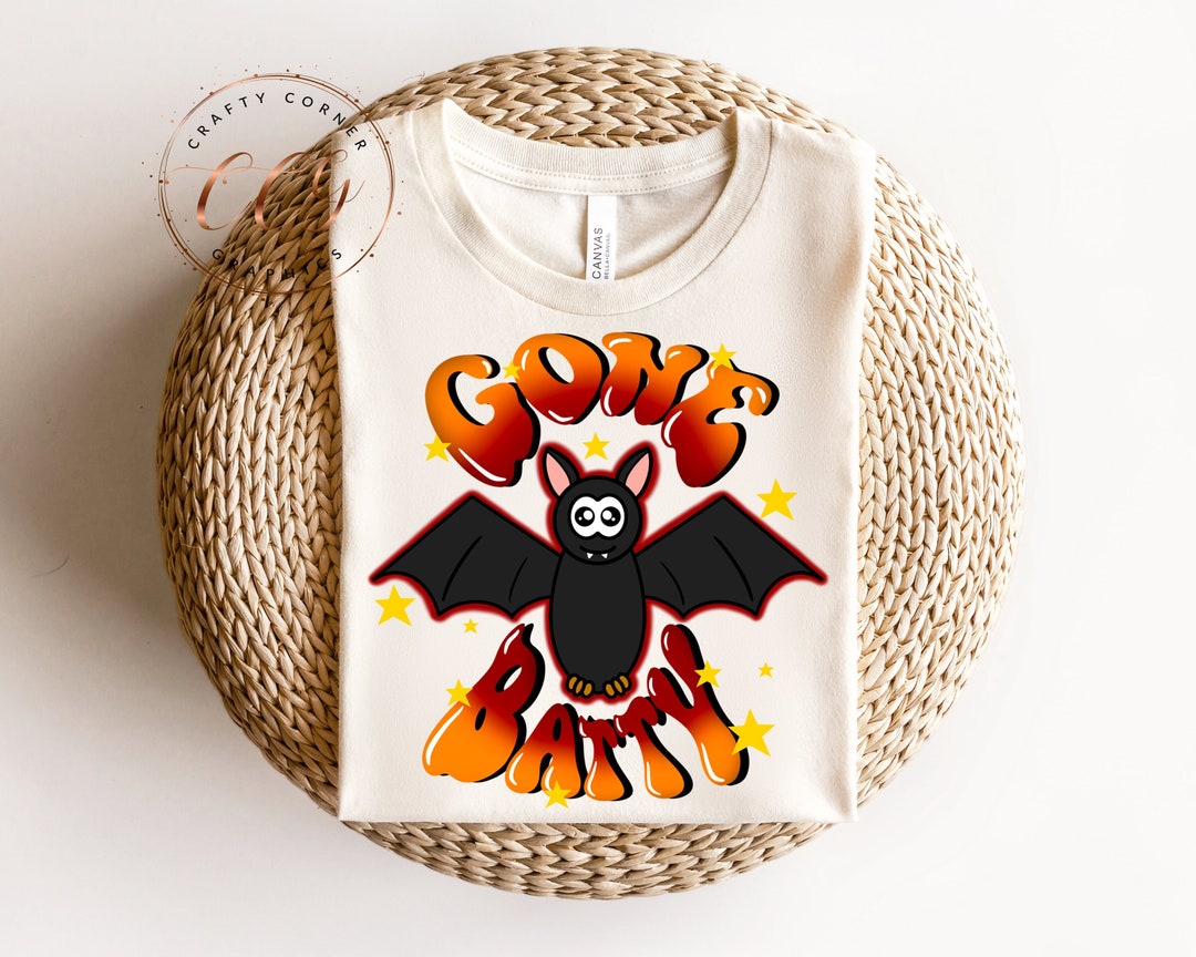 Halloween Png Design-gone Batty Png-funny Bat Png-halloween Tshirt ...