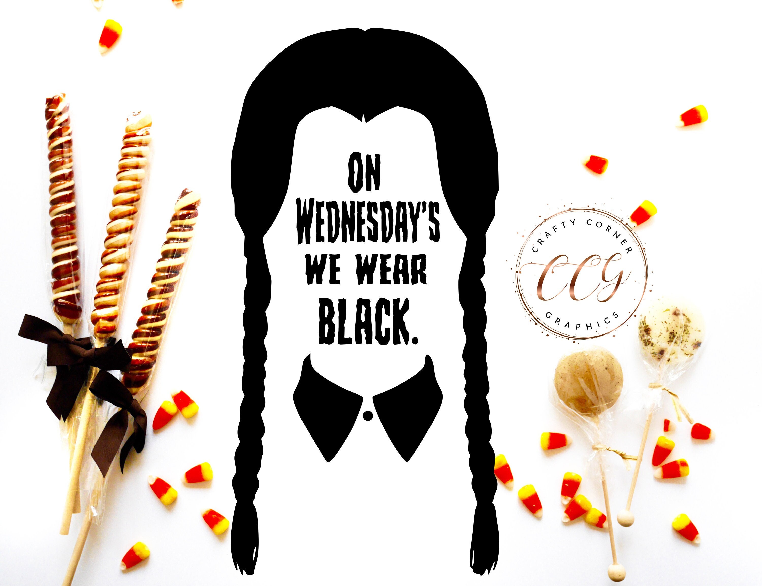 On Wednesdays We Wear Black Transparent