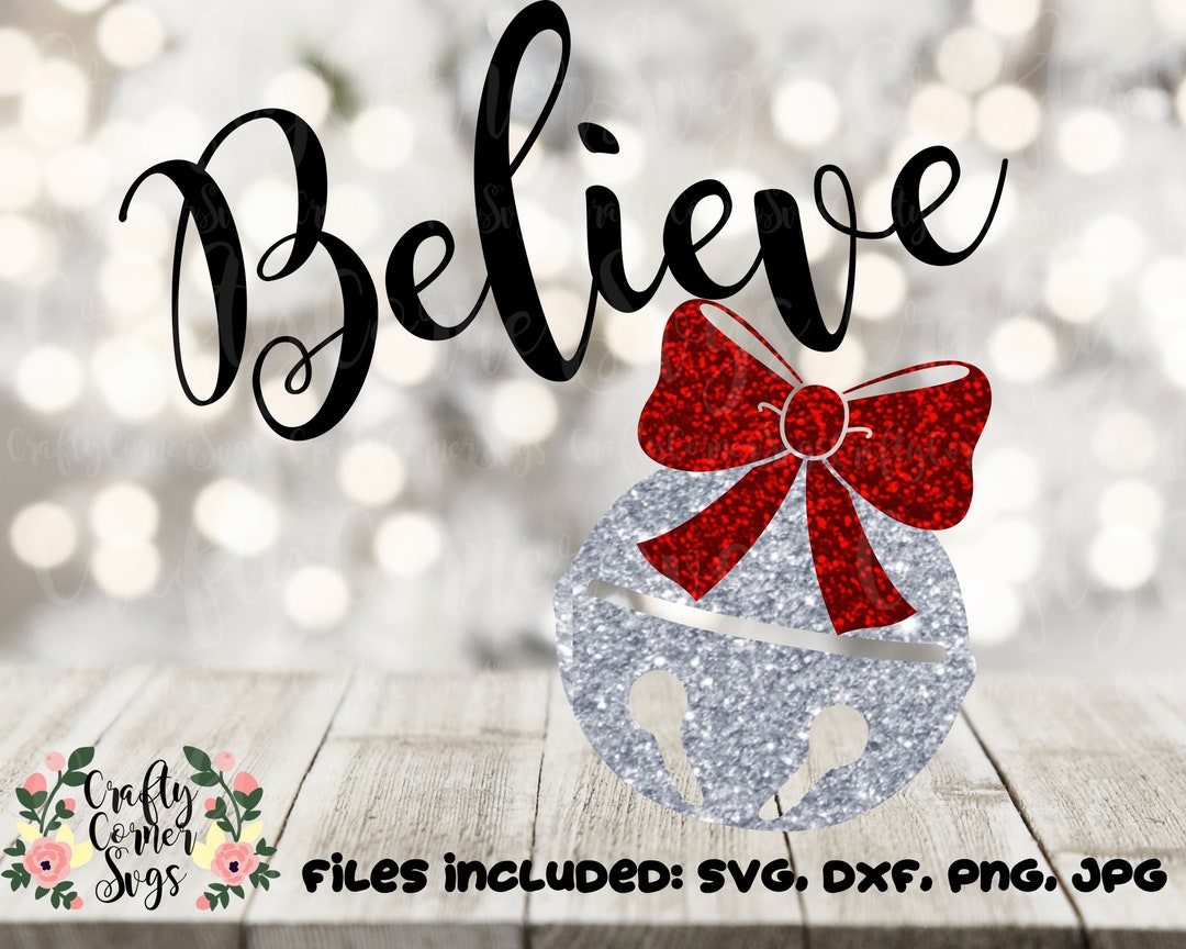 Christmas SVG Cut File-believe-christmas-cricut-cute Svg-instant ...