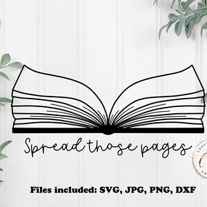 Spread Those Pages Svg-book Tbr-book Lovers-smutty Books-romance ...