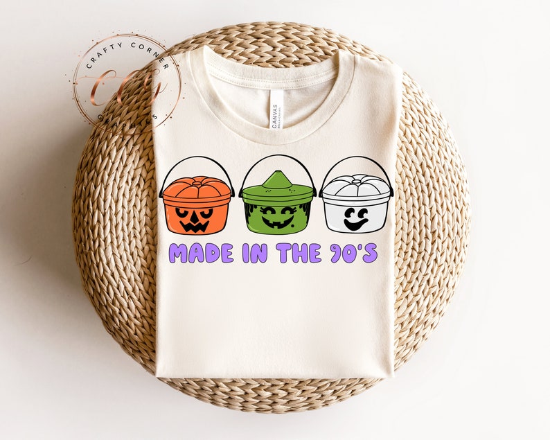 Made in the 90s Svg-halloween Bucket Svg-halloween Monster Design-fall ...