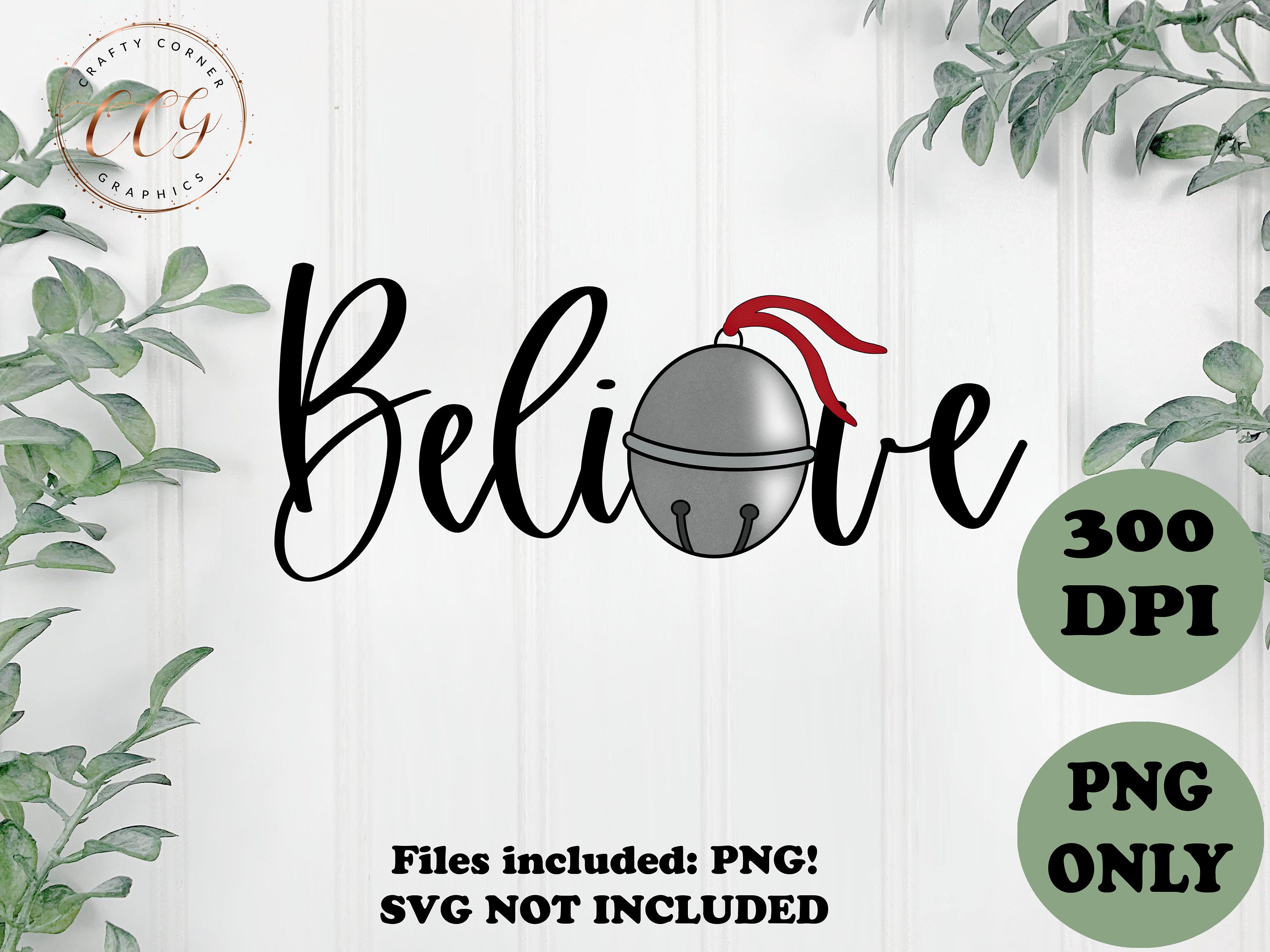 Believe Png-polar Bell-christmas Png-santa-png for - Etsy
