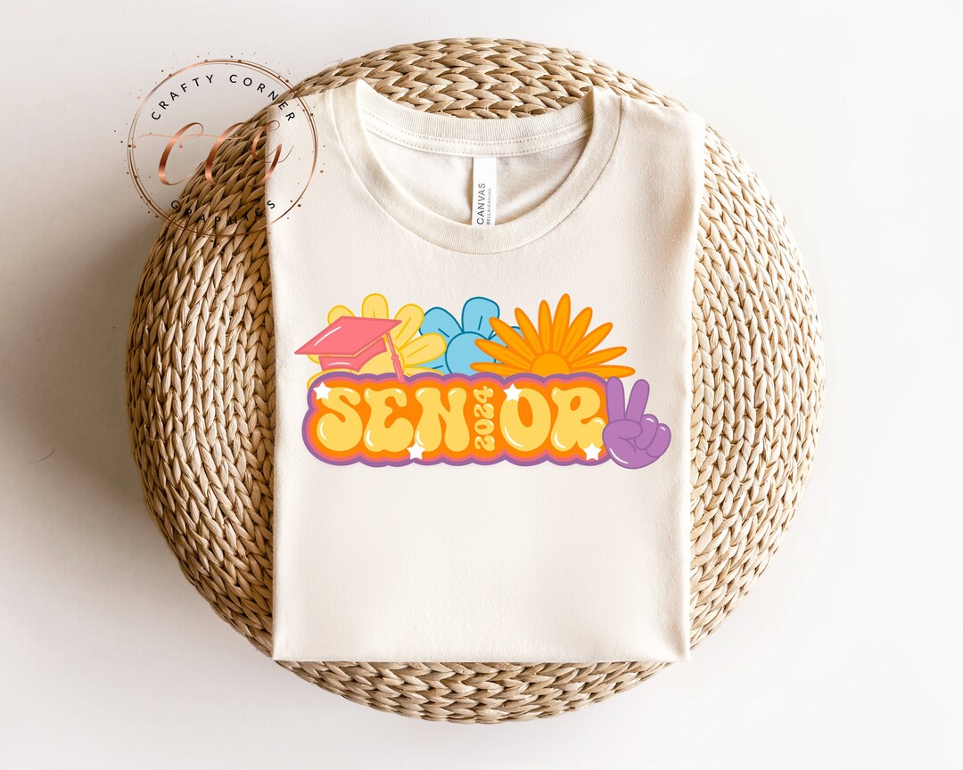 Senior 2024-retro Sublimation-senior Png Design-retro Floral-retro ...