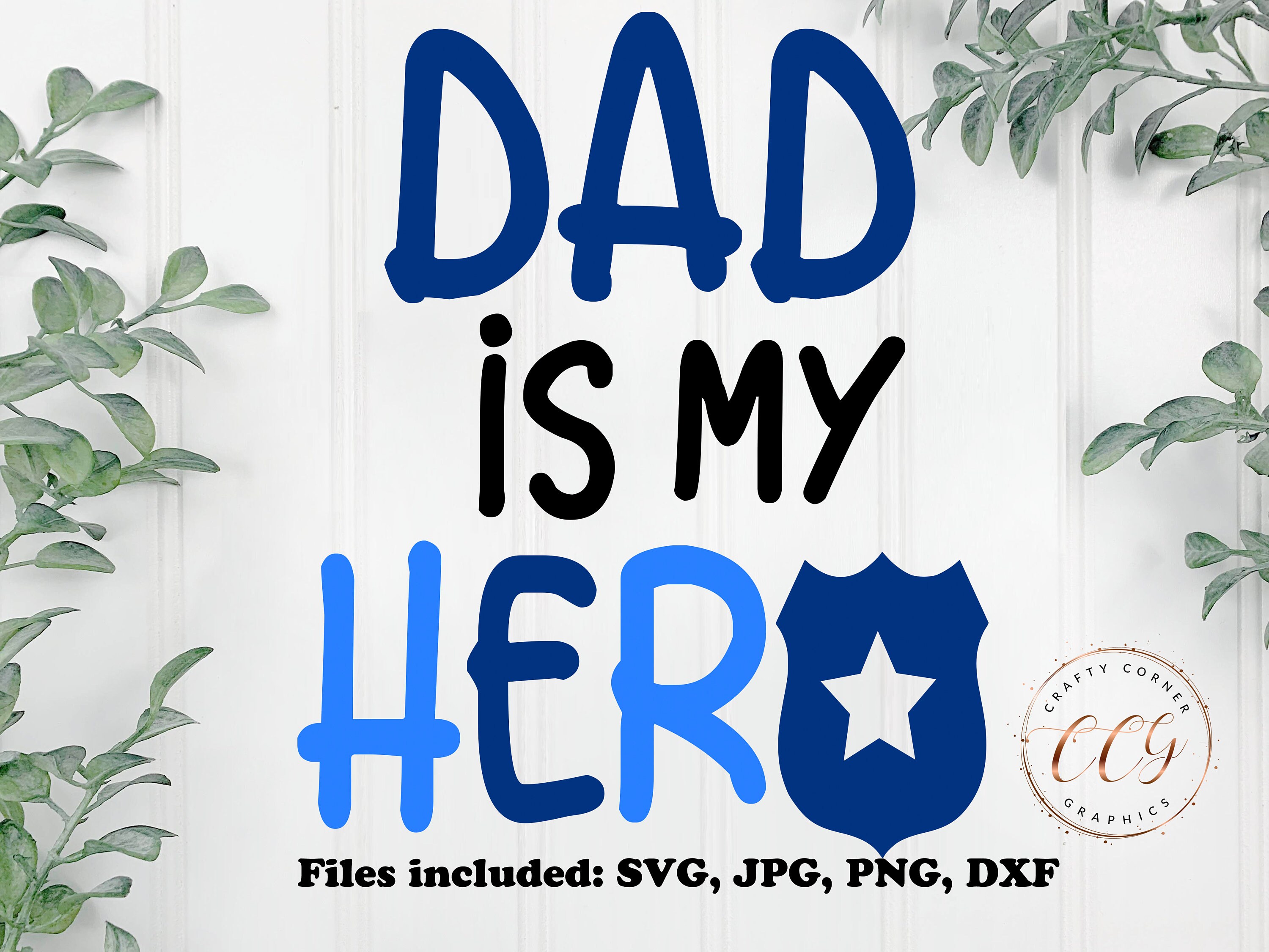 Father's Day Svg-dad is My Hero-father and Son - Etsy