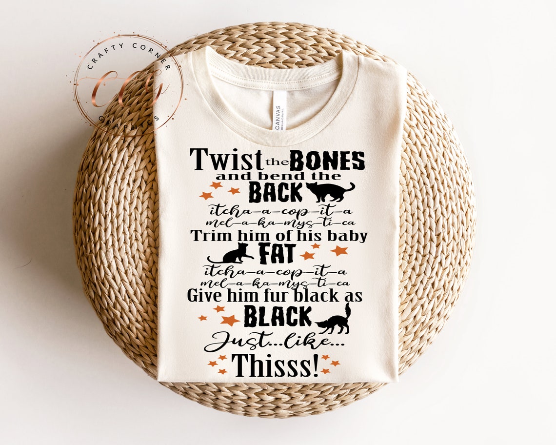 Svg-sanderson Sister-hocus Pocus Svg-twist the Bones-thackery Binx-cat ...