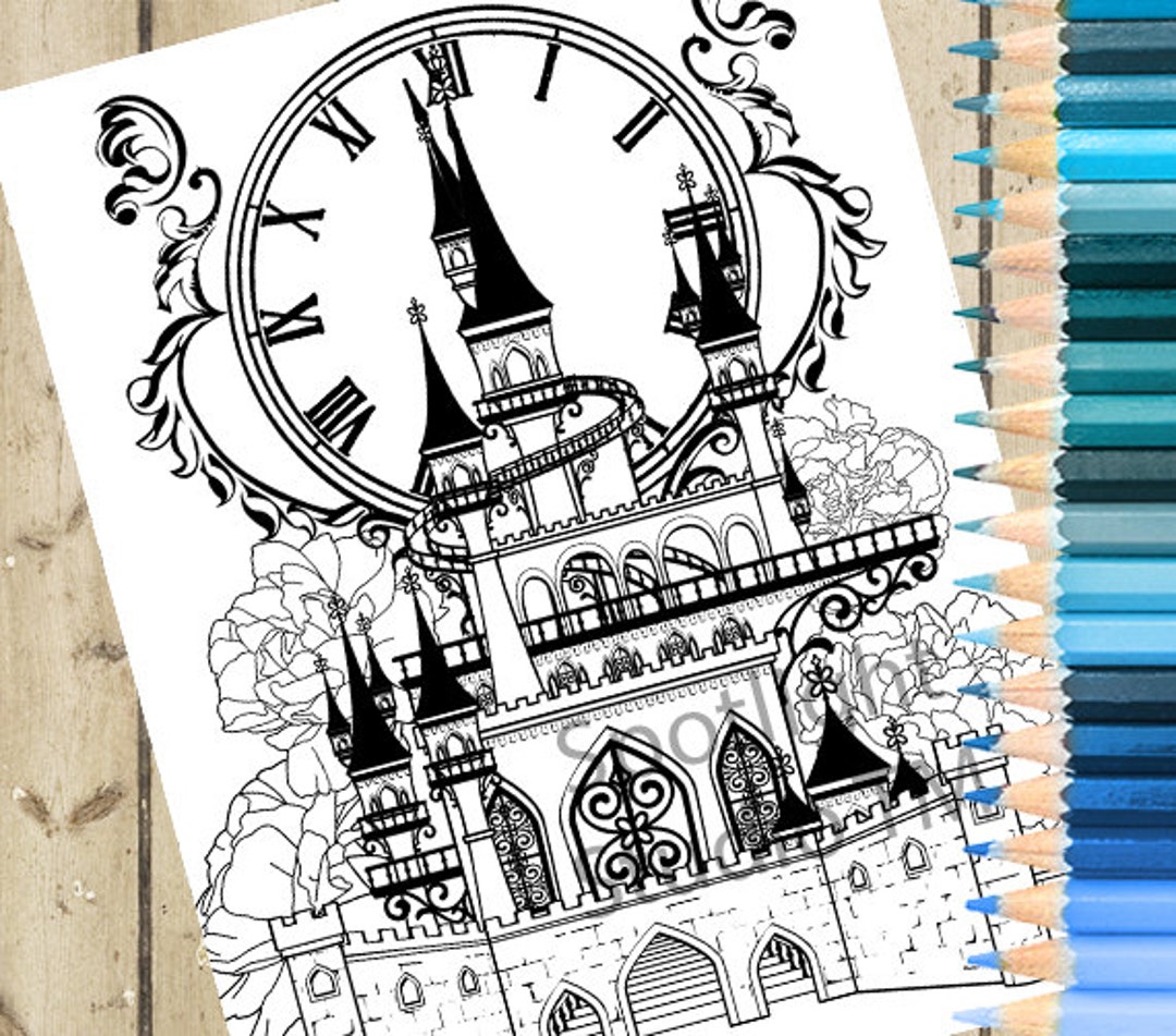 Cinderellas Castle Coloring Page