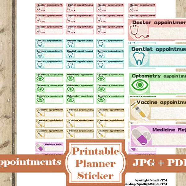Medical Appointment Reminder Cards - Etsy