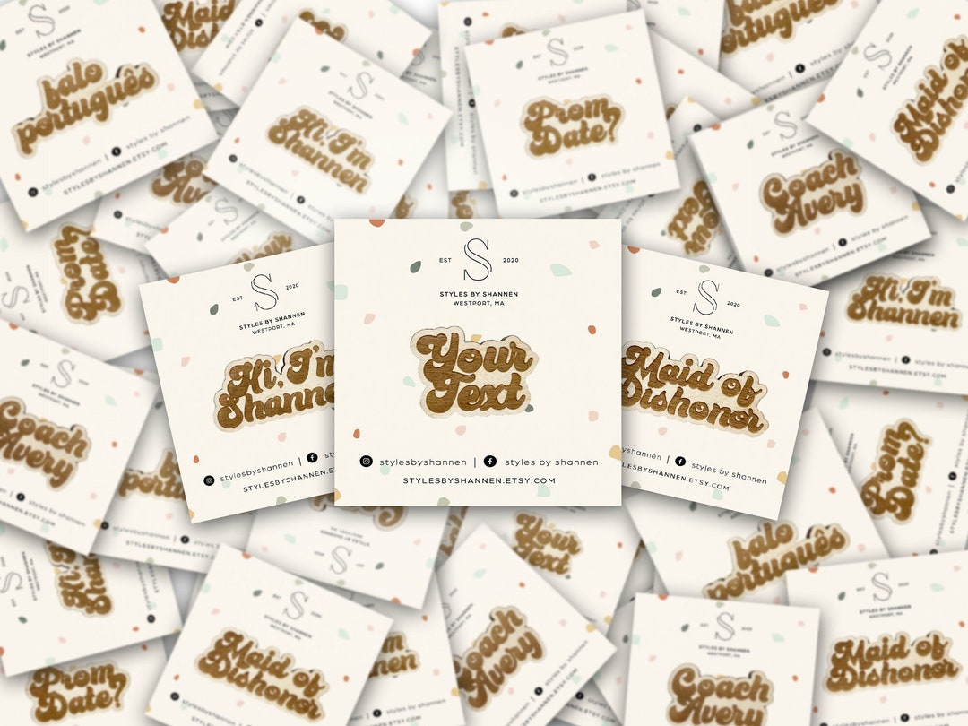 Custom Pins | Retro Wooden Push Pins | Personalized Pins | Custom ...