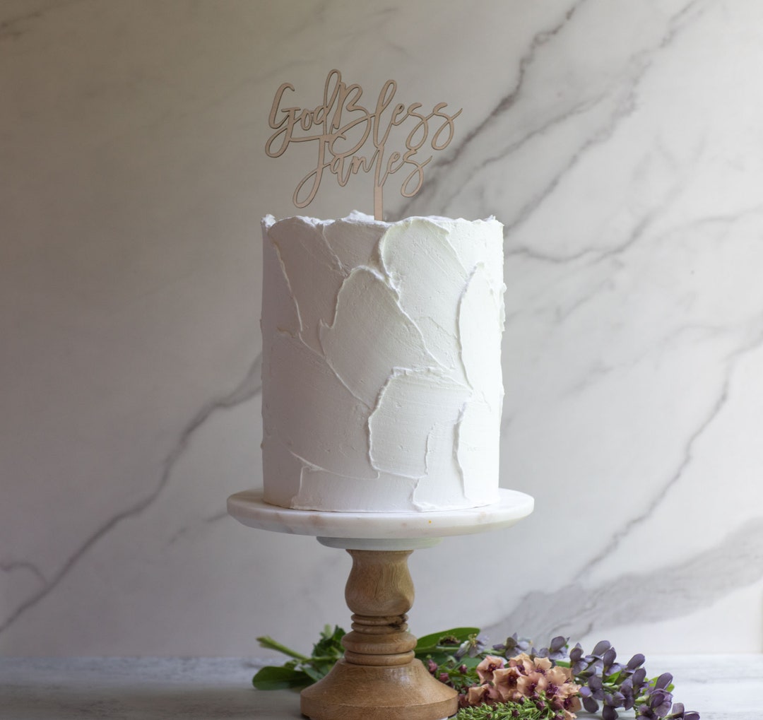 Baptism Cake Topper | First Communion Cake Topper | Christening Cake ...