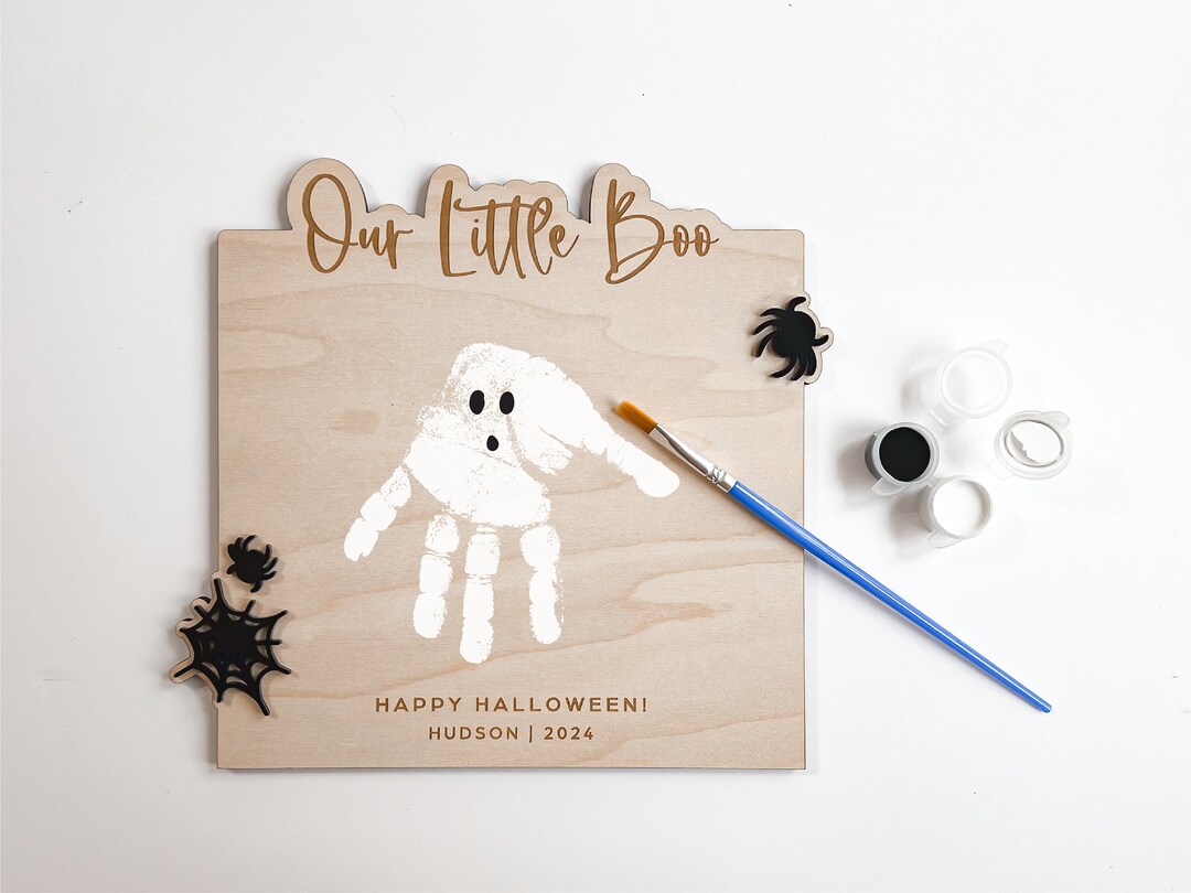 Baby's First Halloween Handprint Kit, Our Little Boo, Kids Halloween ...