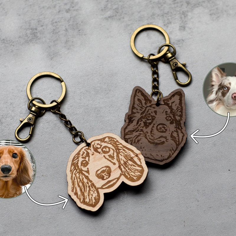 Dog Keychain - Etsy