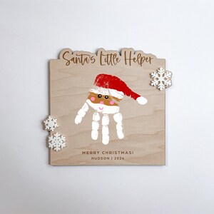 Christmas Handprint Kit | Baby's First | Fall Activity | Santa's Little ...