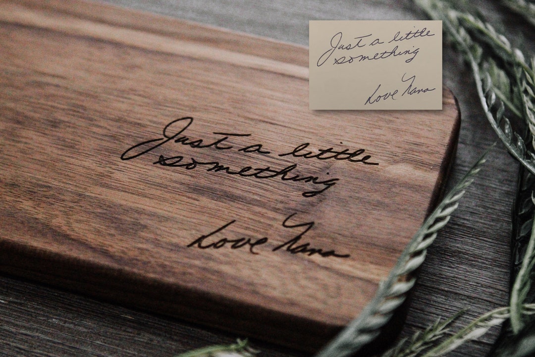 Engraved Handwriting / Signature Cutting Board | Memorial | Sympathy ...