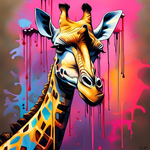 Giraffe In Sunset Harmony