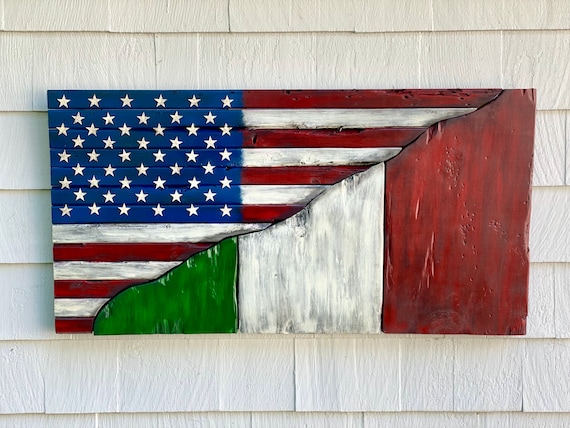 Split Country American Flag | Etsy