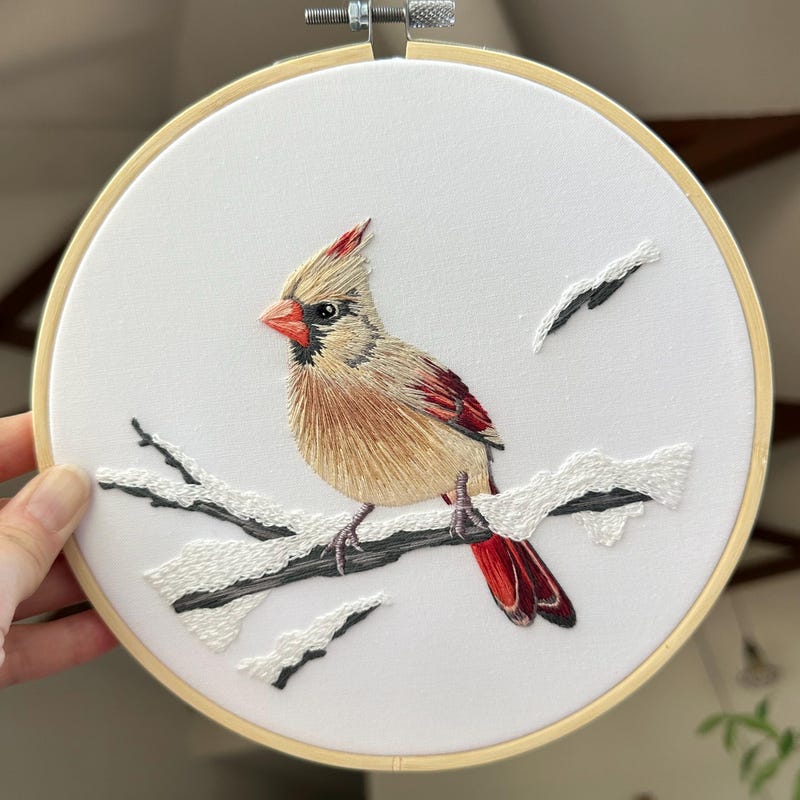Cardinal Embroidery - Etsy