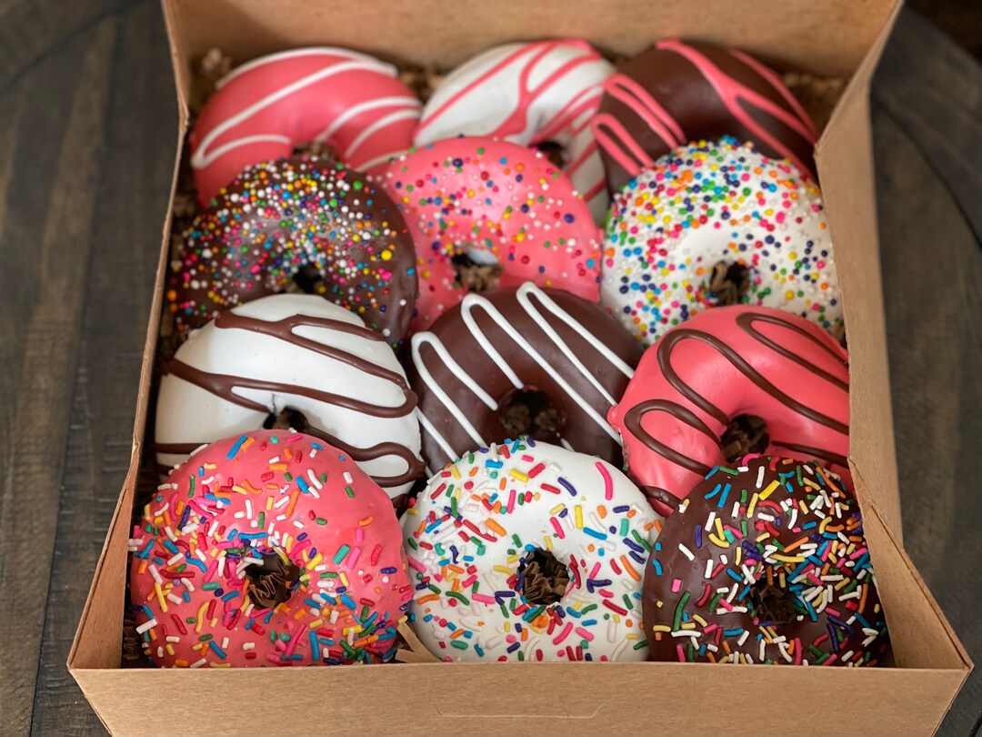 Gourmet Dog, Horse and Cow Donut Treats, You Choose Flavor, Baked to ...