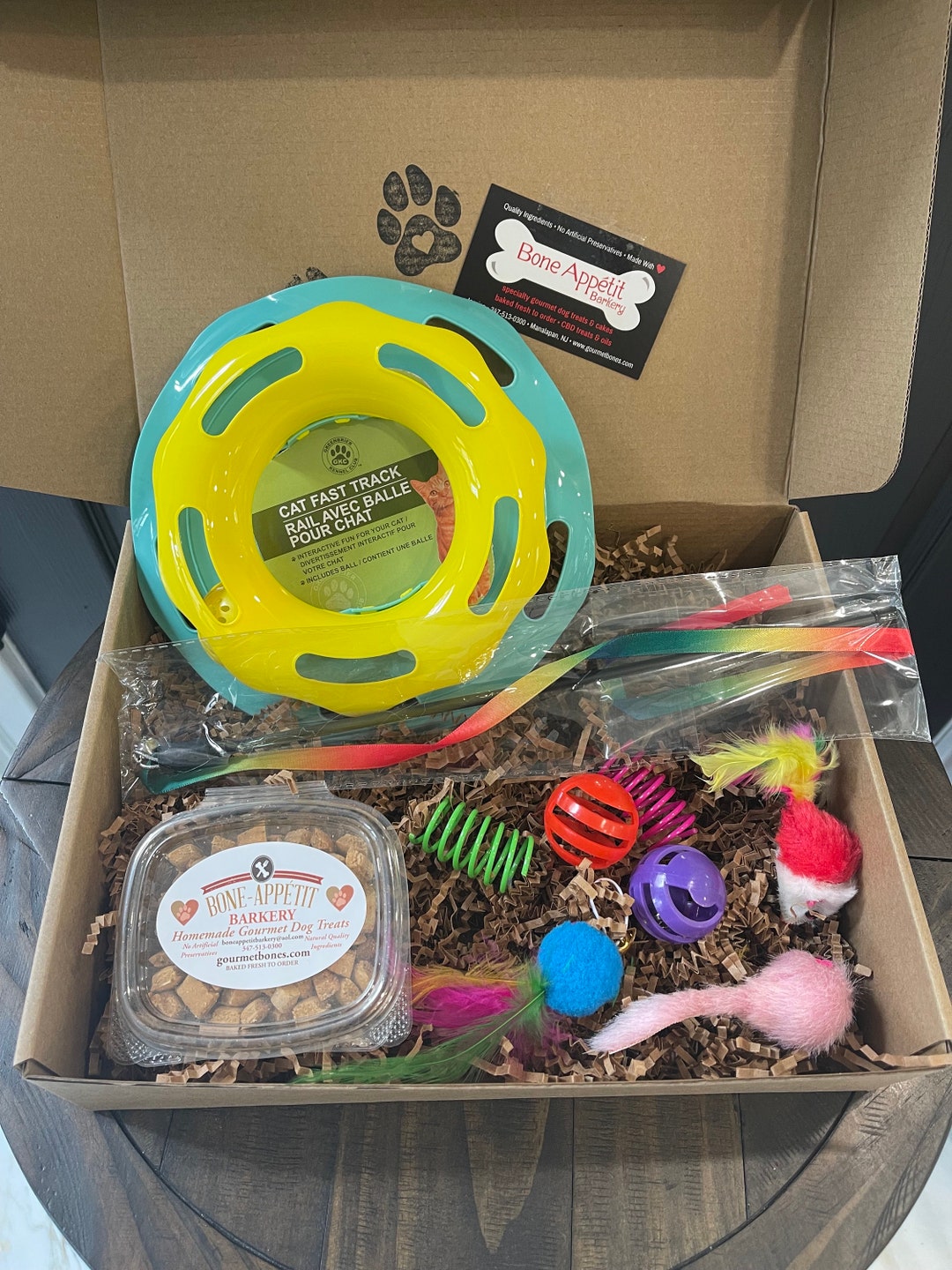 Unique New Cat Kitten Parcel Gift Box, Gourmet Tuna Treats, Welcome ...