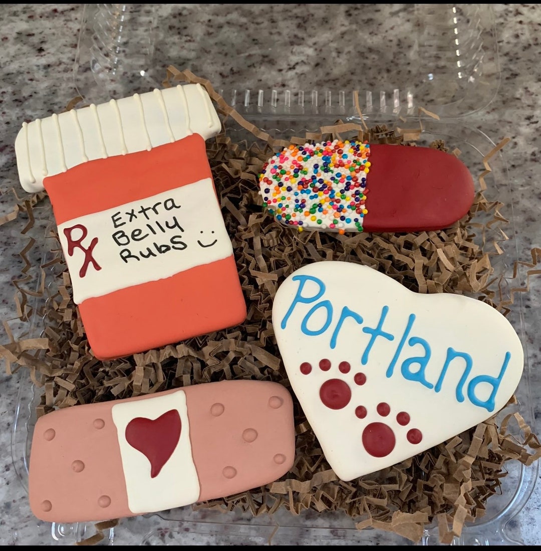 Personalized Custom Get Well Soon Feel Better Dog Treat Gift Box ...