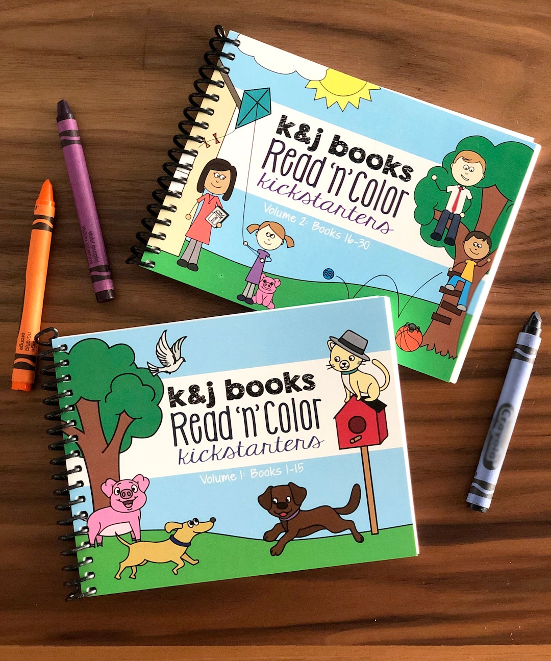 K&j Read'n'color Kickstarter Beginner Reader Volumes 1 and 2: Books 1 ...
