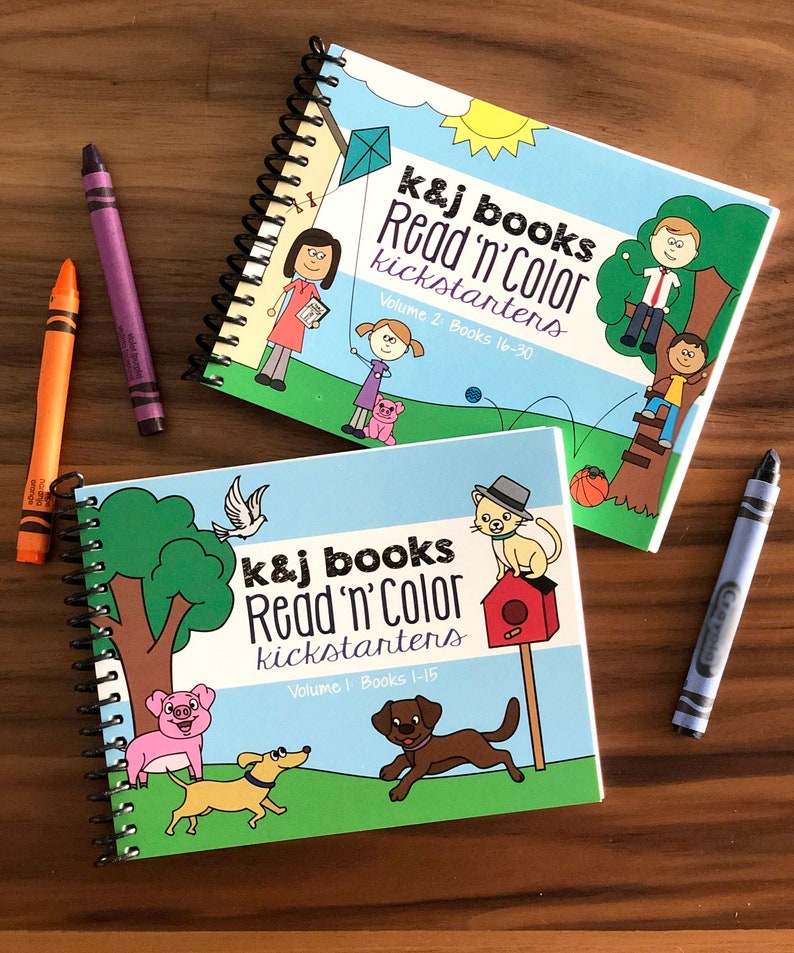 K&j Read'n'color Kickstarter Beginner Reader Volumes 1 and 2: Books 1 ...