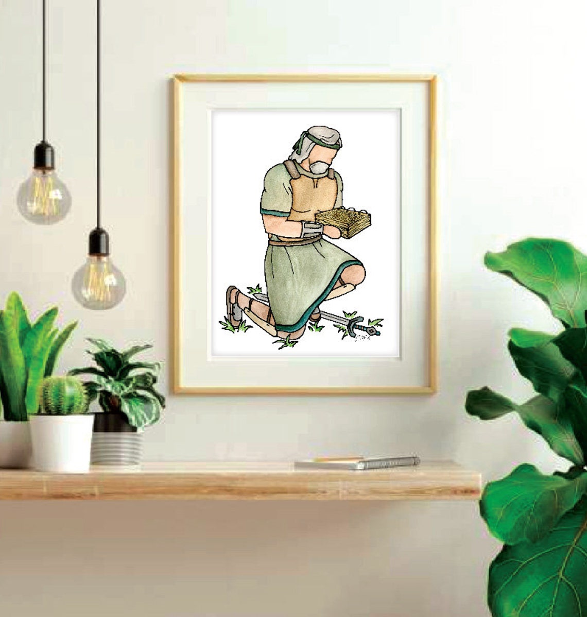 DIGITAL: Moroni Gold Plates -- Book of Mormon Art, Watercolor, Faceless ...