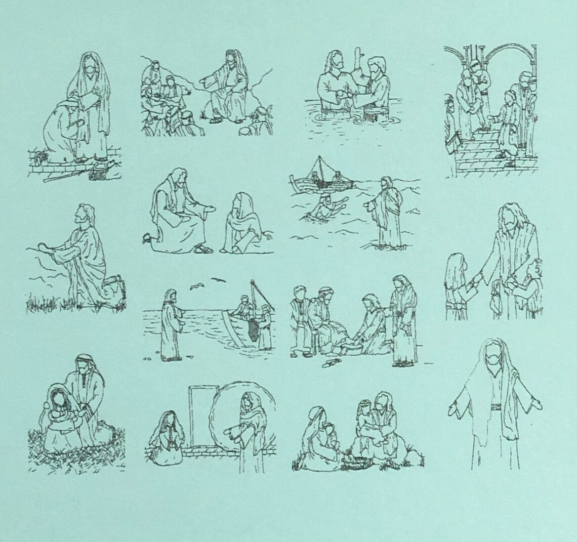 Come, Follow Me Coloring Pages: Life of Jesus Christ - Etsy