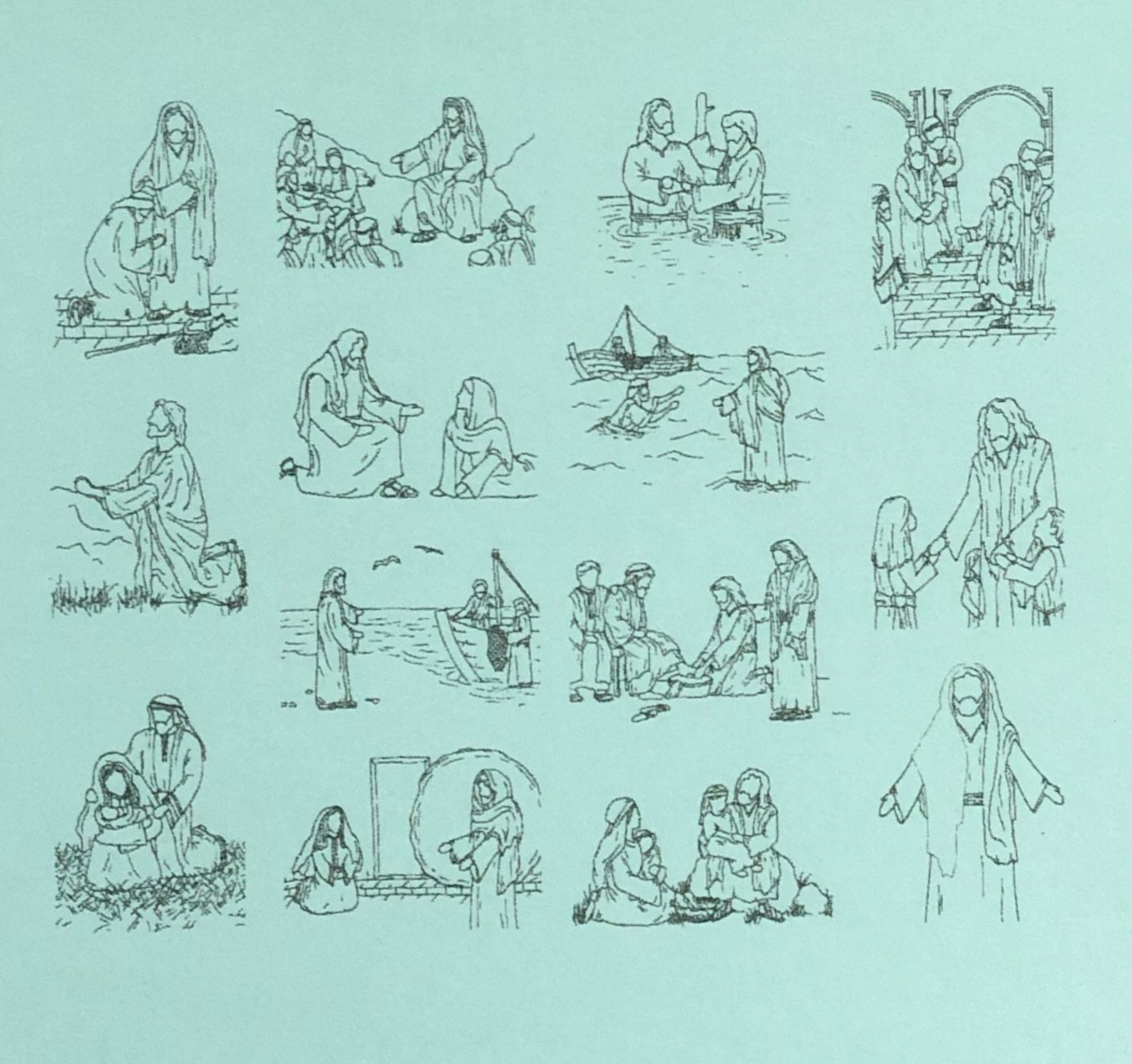 Come, Follow Me Coloring Pages: Life of Jesus Christ - Etsy