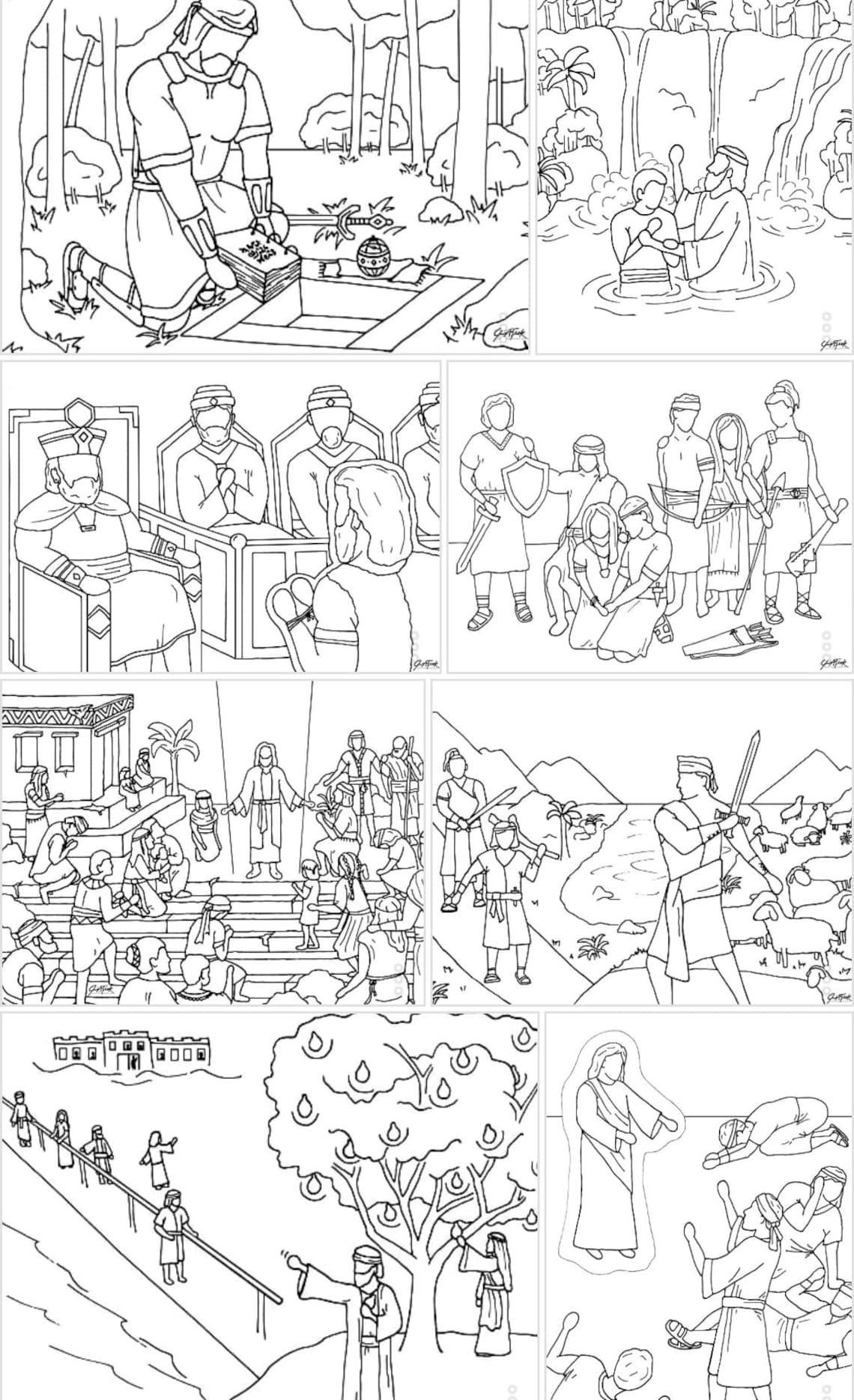 Come Follow Me: Book of Mormon Coloring Pages (church of Jesus Christ ...