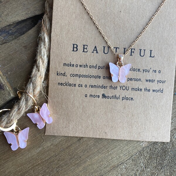 Butterfly Necklace - Etsy