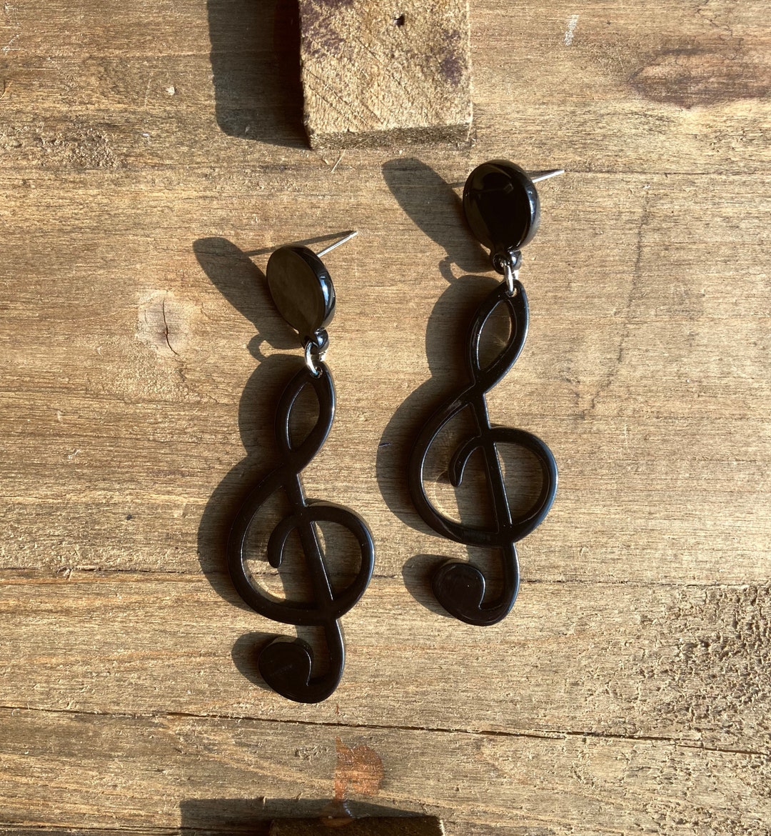 Acrylic Music Note Earrings, Music Note, Music Teacher, Music Love - Etsy