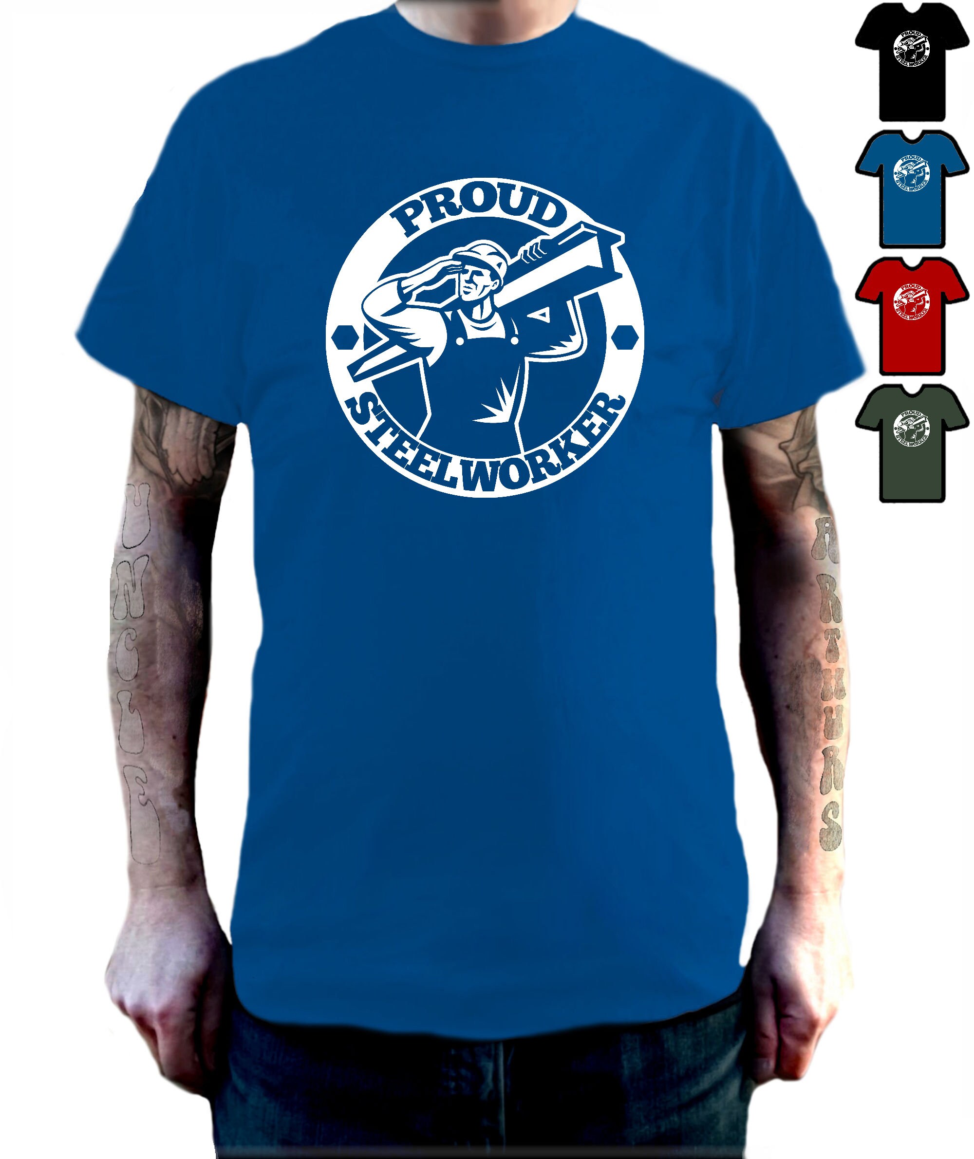 Proud Steelworker T-Shirt: A Perfect Gift for Steel Workers in Black ...